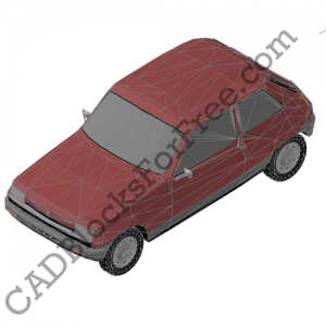 Mitsubishi Lancer | Free AutoCAD block in DWG