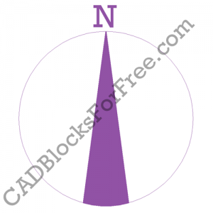 North Arrow | Free AutoCAD block in DWG