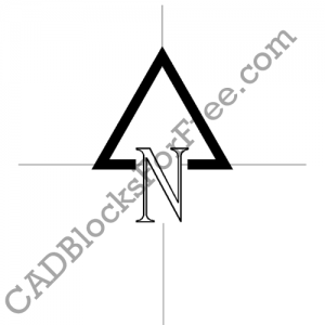 North Arrow | Free AutoCAD block in DWG