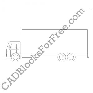Delivery Truck | Free AutoCAD block in DWG