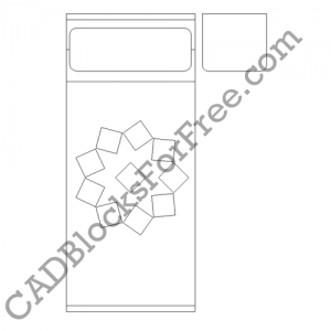Single Bed | Free AutoCAD block in DWG
