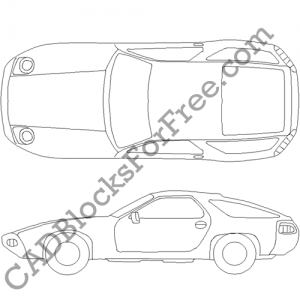 Porsche 944 | Free AutoCAD block in DWG
