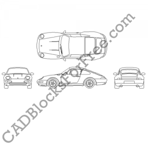 Porsche 911 | Free AutoCAD block in DWG