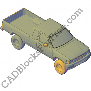 Pick Up Truck | Free AutoCAD block in DWG