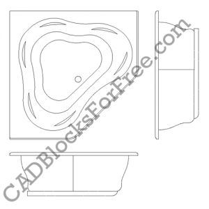Bath | Free AutoCAD block in DWG
