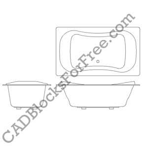 Bath | Free AutoCAD block in DWG