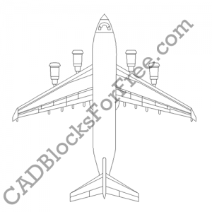 Airbus A320 | Free AutoCAD block in DWG