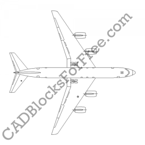 Airbus A320 | Free AutoCAD block in DWG