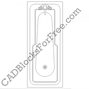 Bath | Free AutoCAD block in DWG