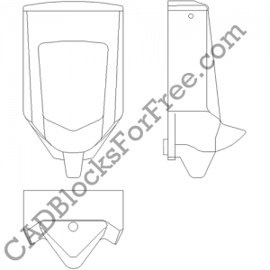Urinal | Free AutoCAD block in DWG