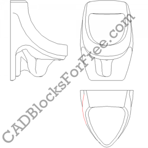 Urinal | Free AutoCAD block in DWG