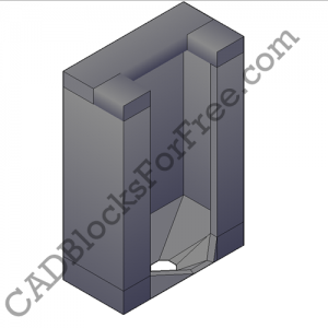 Urinal | Free AutoCAD block in DWG