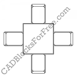 Coffee Tables with Chairs and Sofas | Free AutoCAD block in DWG