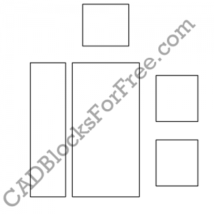 Coffee Tables with Chairs and Sofas | Free AutoCAD block in DWG