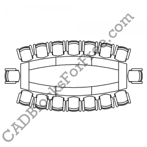 Coffee Tables with Chairs and Sofas | Free AutoCAD block in DWG
