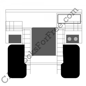 Tracked Mini Excavator | Free AutoCAD block in DWG