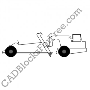 Tracked Mini Excavator | Free AutoCAD block in DWG