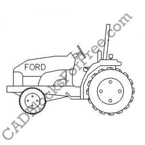 Tracked Mini Excavator | Free AutoCAD block in DWG