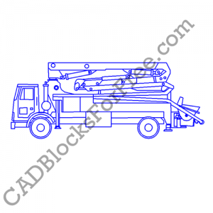 Tracked Mini Excavator | Free AutoCAD block in DWG