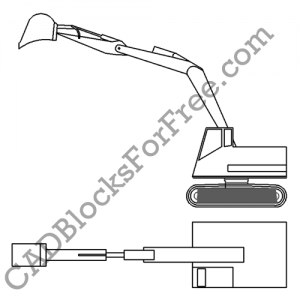 Bulldozer | Free AutoCAD block in DWG