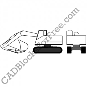 Wheeled Bulldozer | Free AutoCAD block in DWG