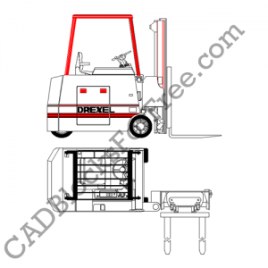 Concrete Pump and Cement Mixer | Free AutoCAD block in DWG
