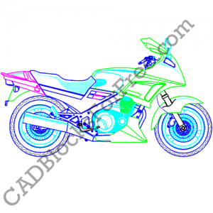 Motorcycle | Free AutoCAD block in DWG