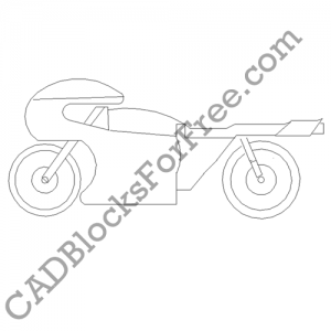 Motorcycle | Free AutoCAD block in DWG