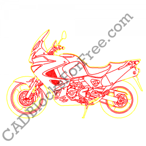 Motorcycle | Free AutoCAD block in DWG