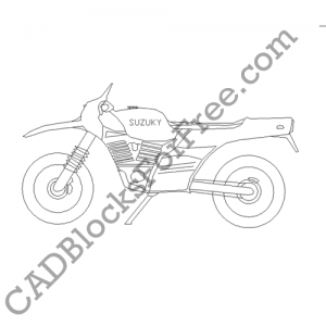 Motorcycle | Free AutoCAD block in DWG