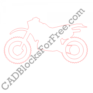 Motorcycle | Free AutoCAD block in DWG