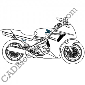 Motorcycle | Free AutoCAD block in DWG