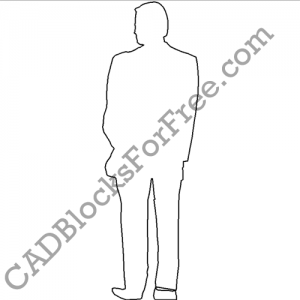 Man | Free AutoCAD block in DWG