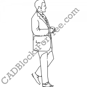 Man | Free AutoCAD block in DWG