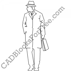Man | Free AutoCAD block in DWG