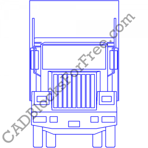 Tanker Truck Rigid | Free AutoCAD block in DWG