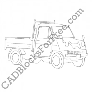 Tanker Truck Rigid | Free AutoCAD block in DWG