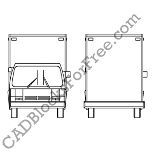 Pick Up Truck | Free AutoCAD block in DWG