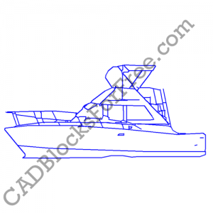 Boat | Free AutoCAD block in DWG