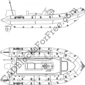 Boat | Free AutoCAD block in DWG