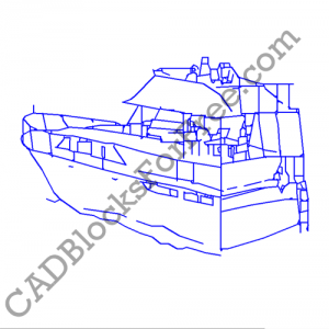 Boat | Free AutoCAD block in DWG