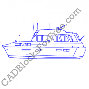Pontoon | Free AutoCAD block in DWG