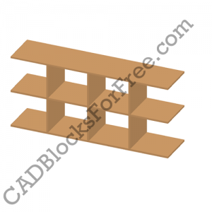 Shelving | Free AutoCAD blocks in DWG
