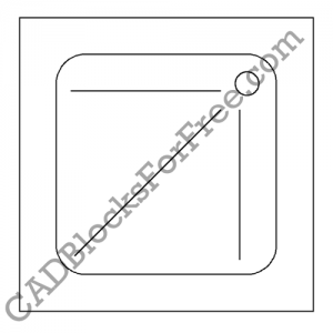 Shower Tray | Free AutoCAD block in DWG