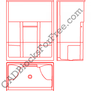 Shower Tray | Free AutoCAD block in DWG