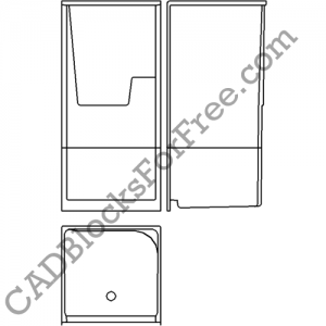 Shower Tray | Free AutoCAD block in DWG