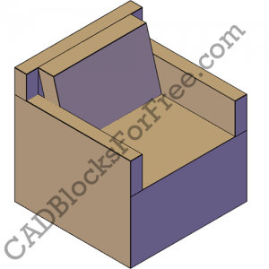 Folding Chair | Free AutoCAD block in DWG