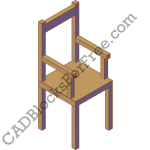 Bar Stool | Free AutoCAD block in DWG