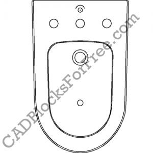 Bidet | Free AutoCAD block in DWG