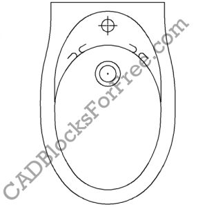 Bidet | Free AutoCAD block in DWG
